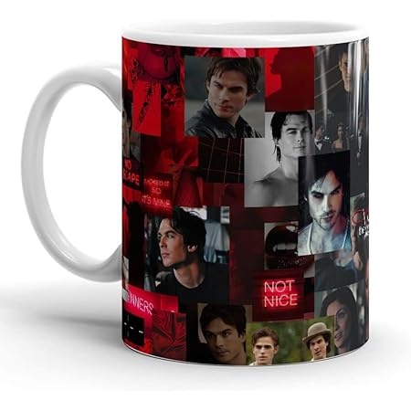Amazon.com: Mug Vampire 11oz 15oz Diaries Collage White Ceramic Gifts ...