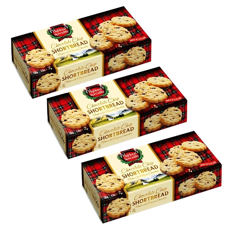 Highland Shortbread Choc Chip Rounds - Delicious Scottish Shortbread ...