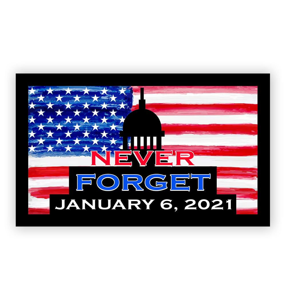 Amazon.com: SODAVA [7.5"x4.5"] Never Forget January 6 2021 US Bumper ...