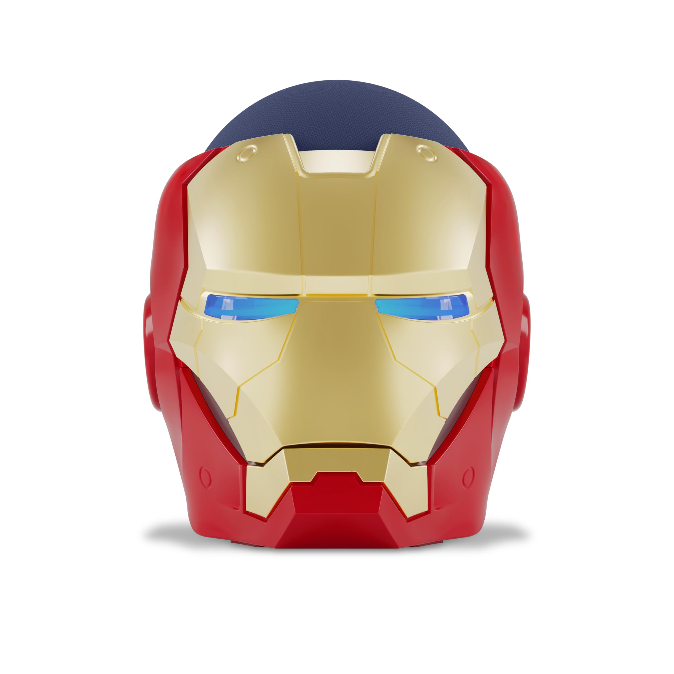 Echo Dot with Limited Edition Marvel Iron Man Stand | Deep Sea Blue