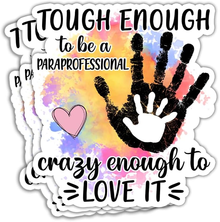 Amazon.com: (3Pcs) Teach Them Love Them Paraprofessional Sticker Para ...