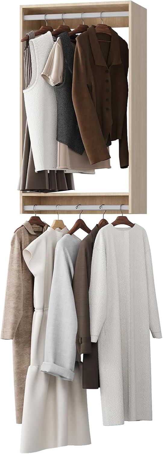 Amazon.com: MODCART Double Hanging Closet Unit, Modular Closet System ...