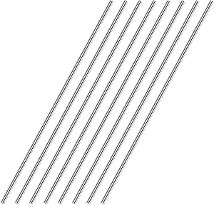 Amazon.co.jp: uxcell DIYクラフト用 1.5mm x 400mm 304ステンレススチール 丸棒 - 8個: DIY・工具・ガーデン