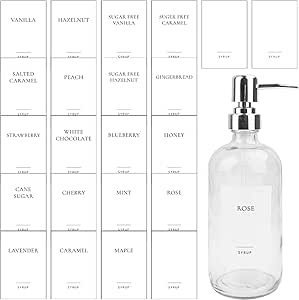 Amazon.com: Ezebesta 22PCS Modern Minimalist Syrup Labels Set Including ...
