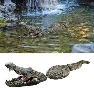 Amazon.com: Pond Floating Alligator, Floating Alligator Decoy for Pool ...