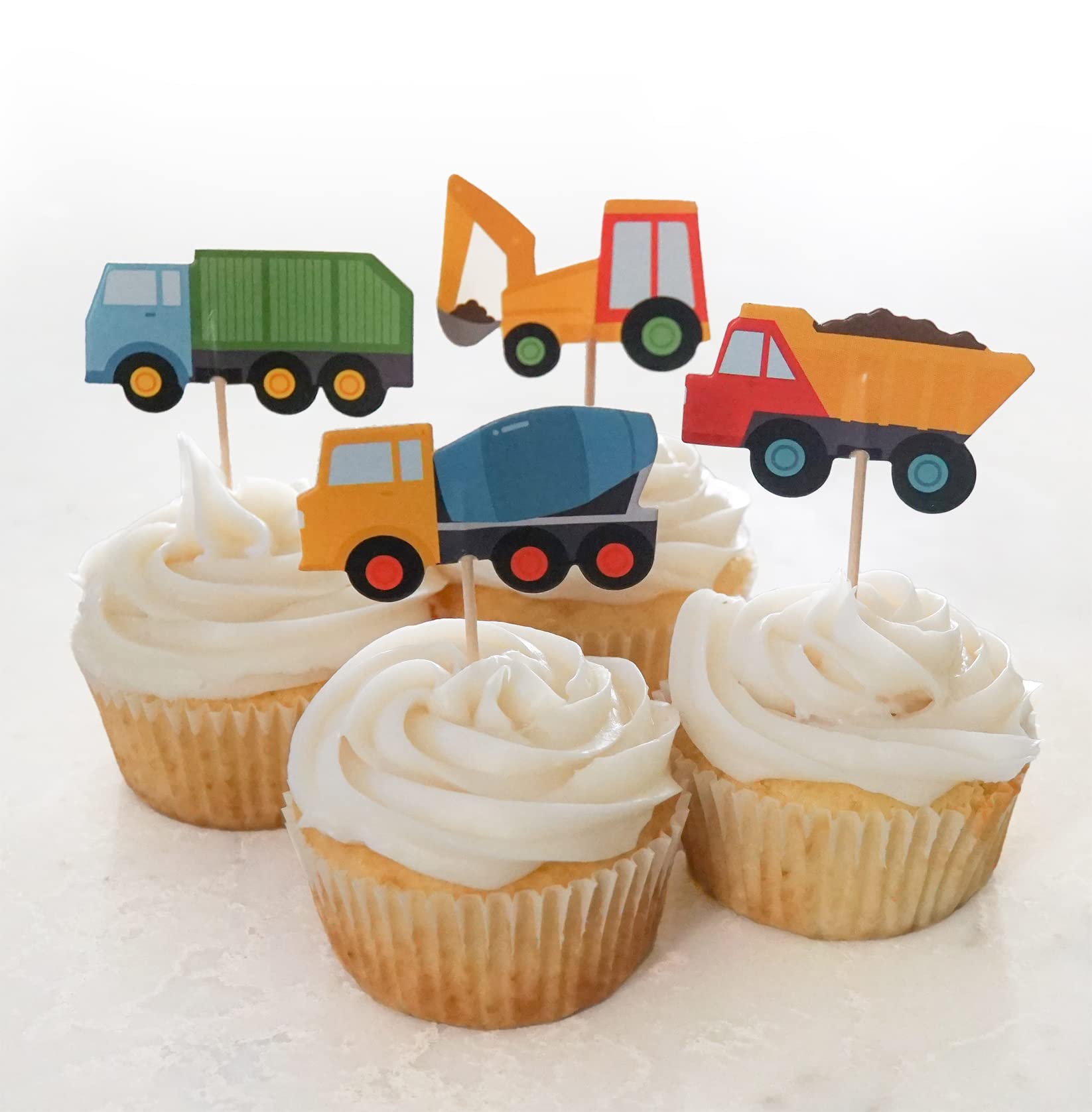 Construction Vehicle Cupcakes
