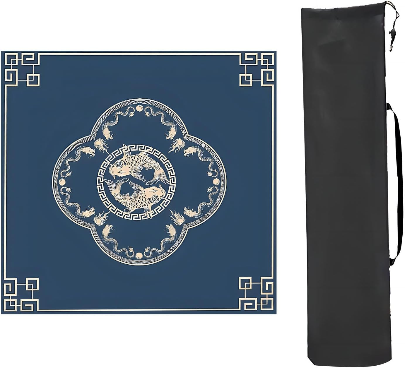 Amazon.com: Blue Mahjong Table Mat, Anti Slip Noise Reduction Mahjong ...