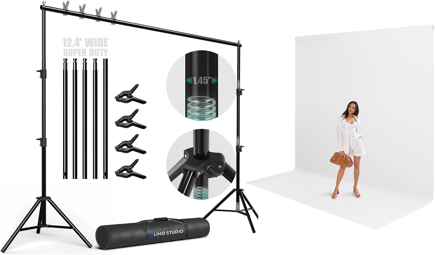 Amazon.com : LimoStudio (Super Heavy Duty) 12.4 ft. Wide x 10 ft. Tall ...