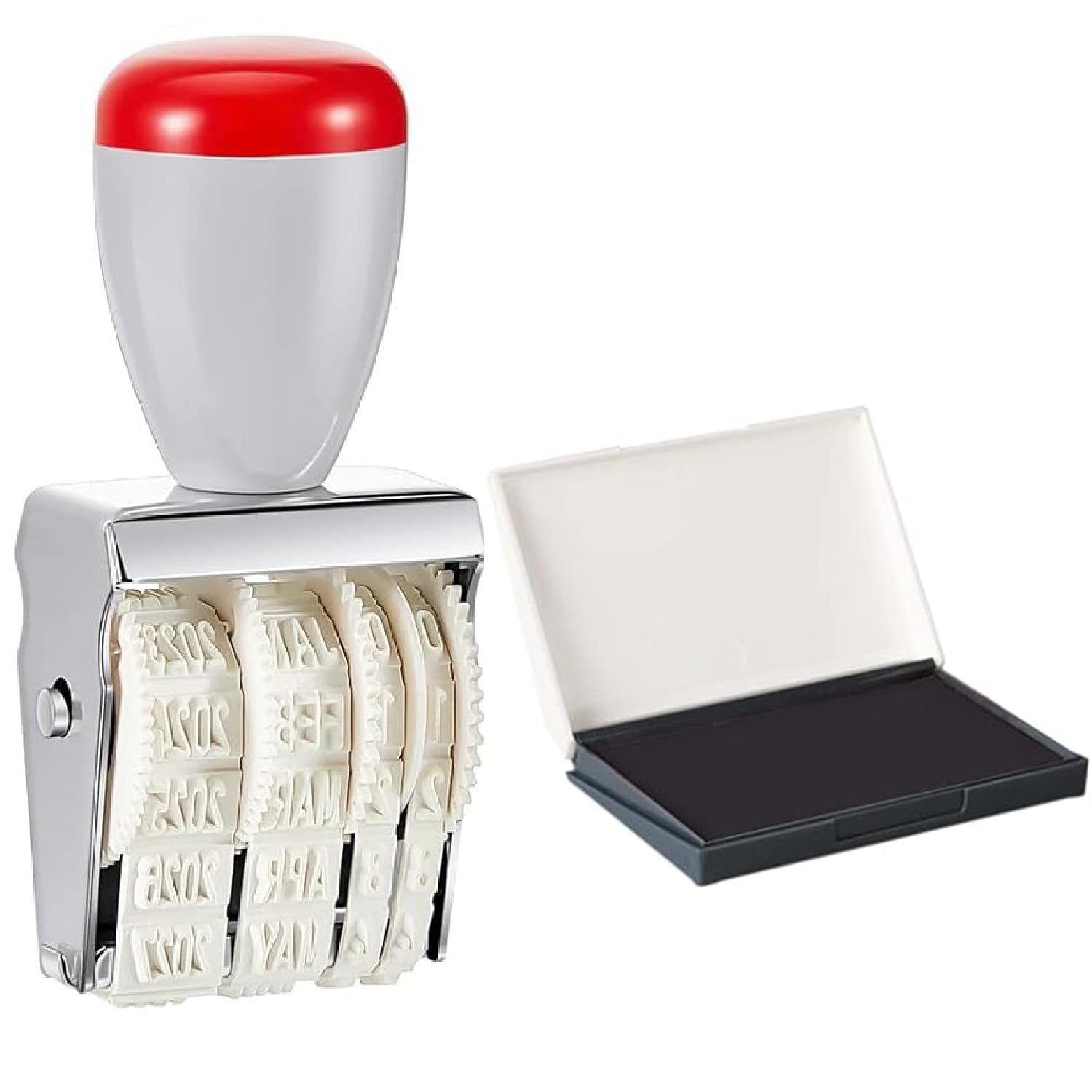 Amazon.com : IETFULL 1.5" Rubber Stamp Line Dater, Date Stamp, Office ...