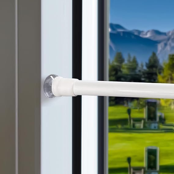 3PCS Extendable Net Rod, No Drilling Net Curtain Rods, Tension Rods ...