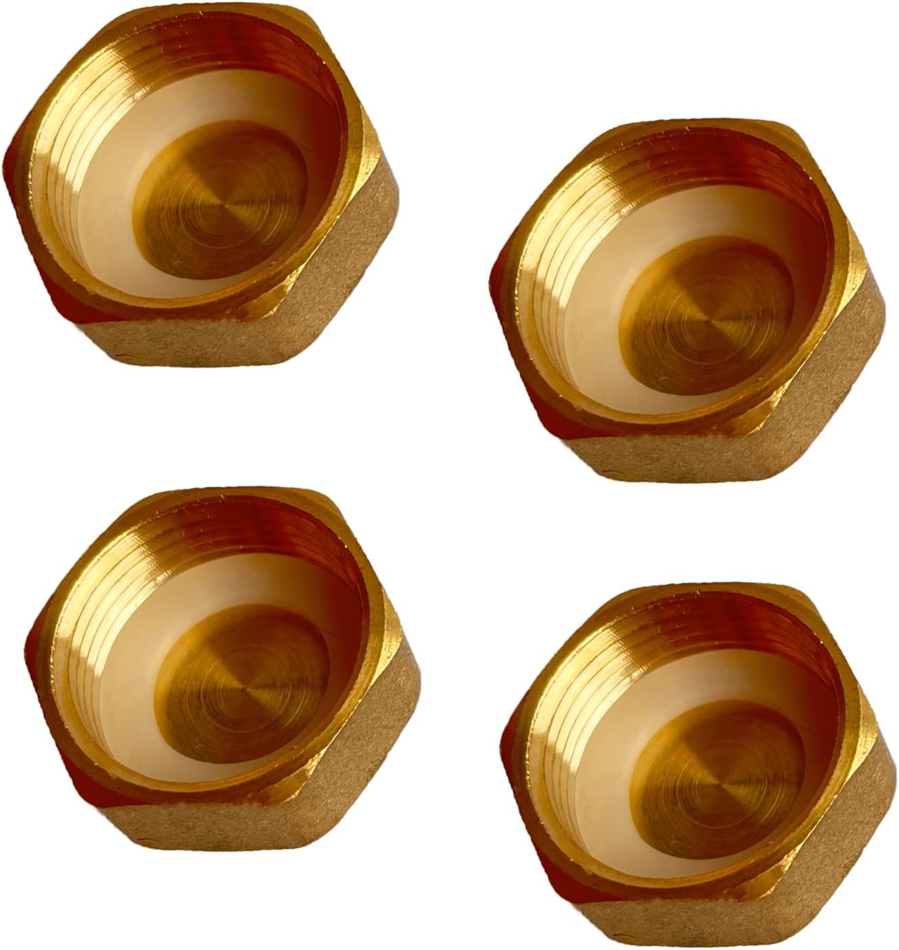 Amazon.com: FUATY 3/4” Brass Hex Pipe Caps and Plugs (1 Inch ID ...