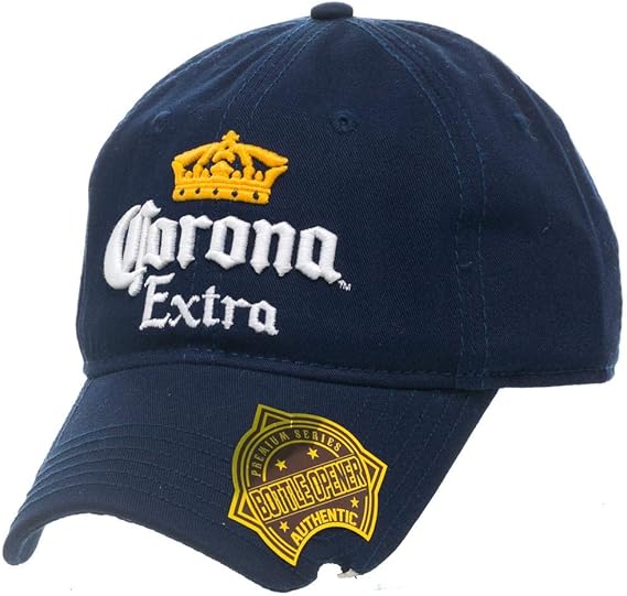 Corona Beer Crown Embroidered Logo Plain Blue Adjustable Snapback ...