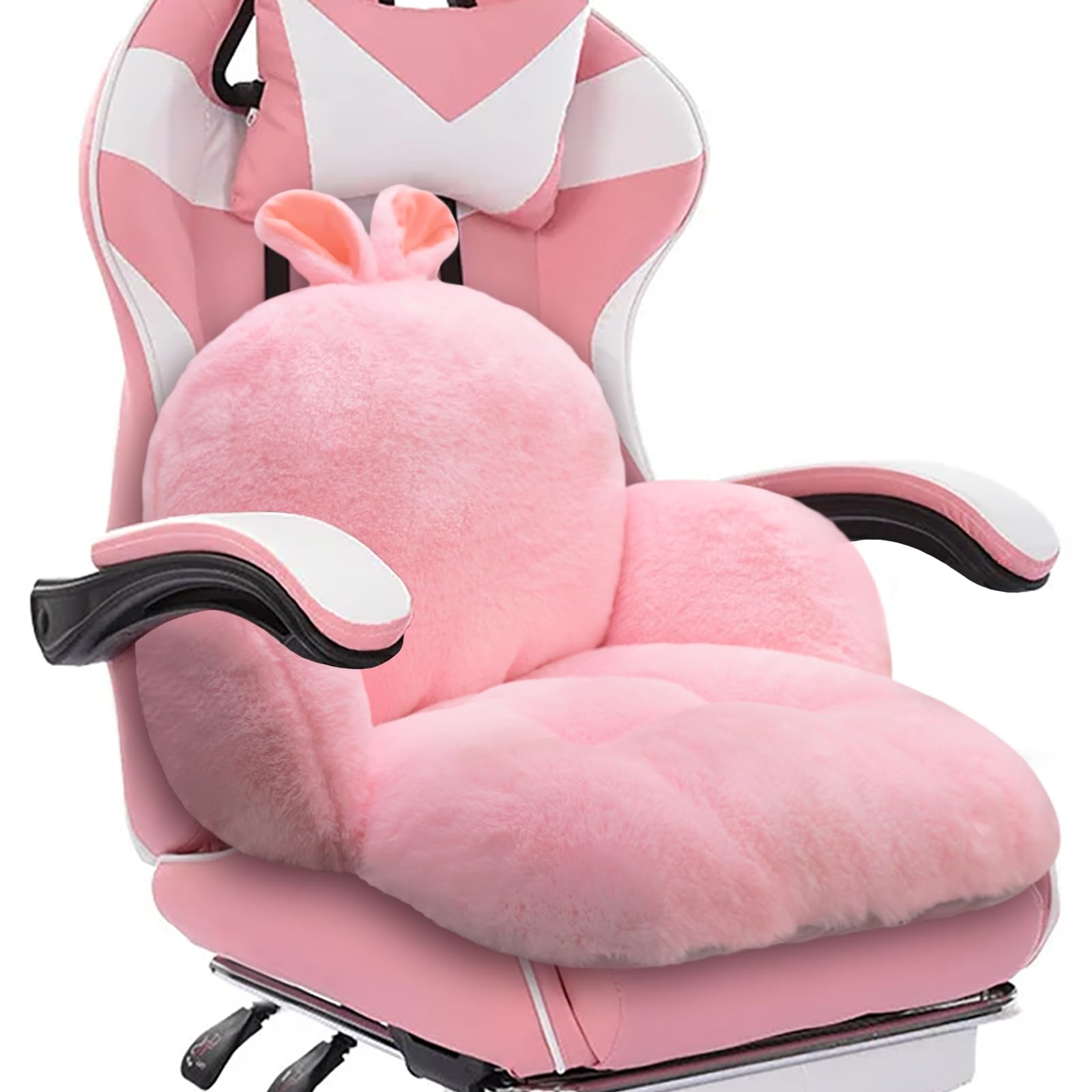 Cute Chair Cushion, Gaming Chair Cushion with Backrest Non-Slip, Comfy ...