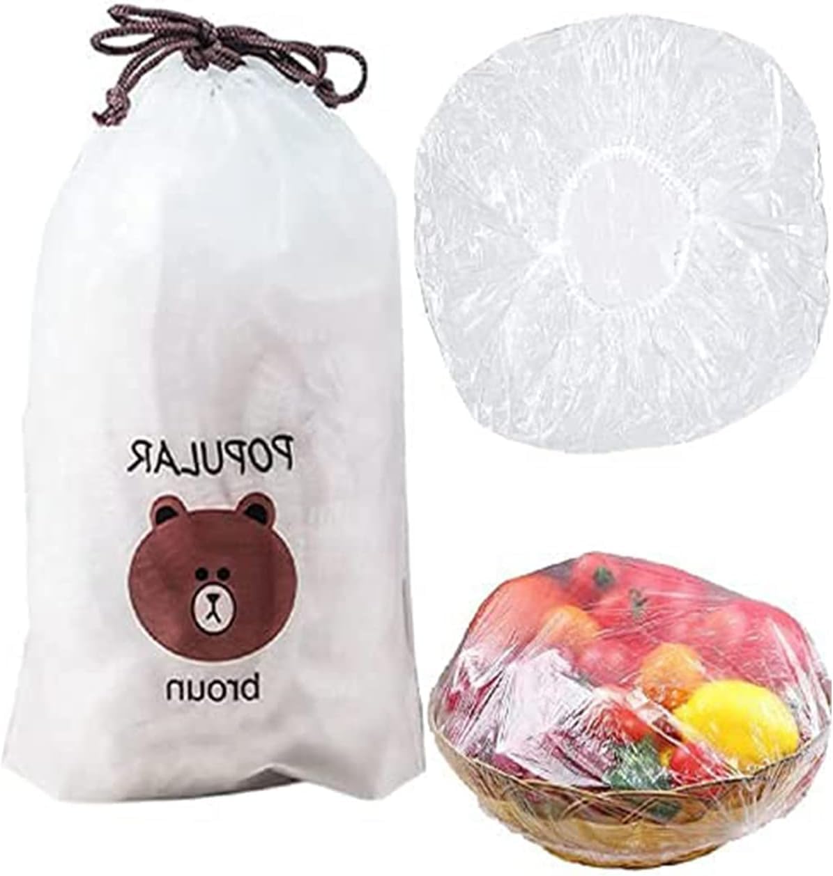 Amazon.com: Fresh Keeping Bags, Stretch Plastic Wrap Bowl Covers ...