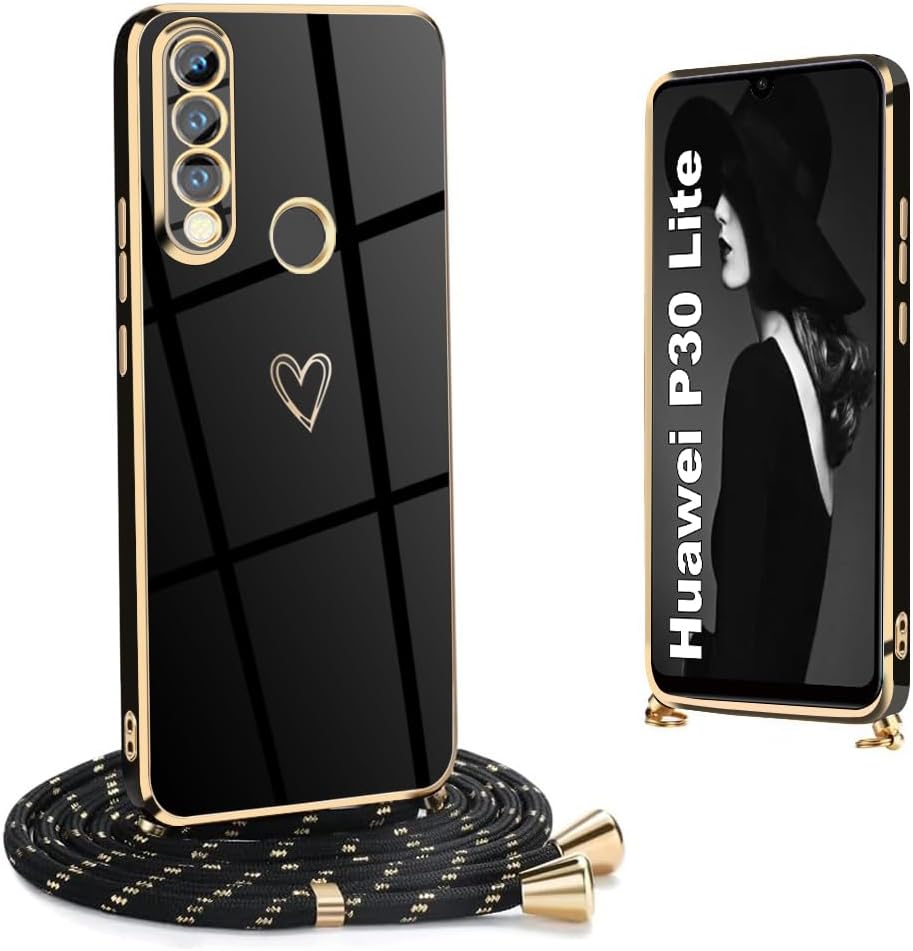 Ptny Coque avec Cordon Compatible avec Huawei P30 Lite, Galvanoplastie ...