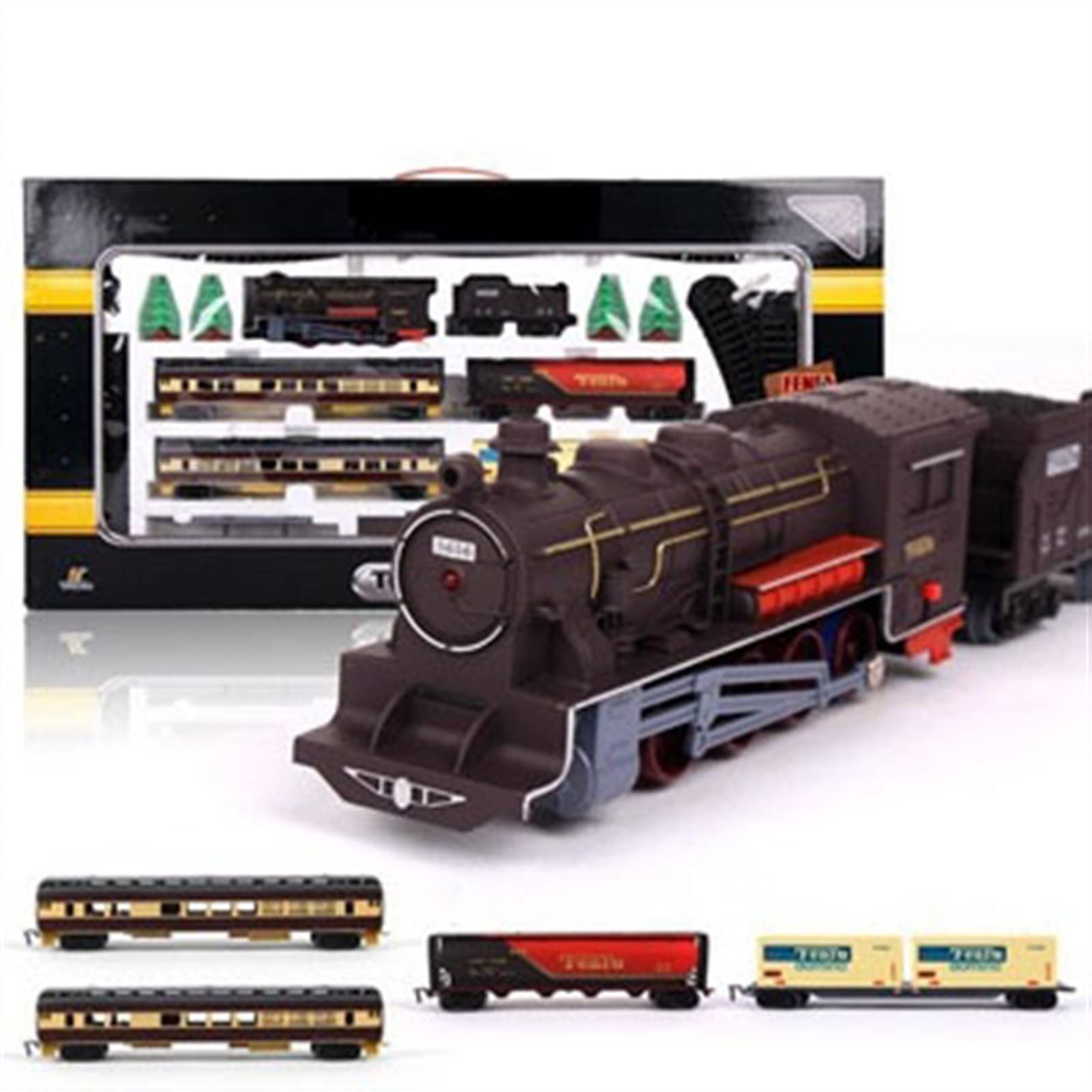 Buy GAORDONG GAOLE Classical Electric Light Train Railway Set Fenfa ...