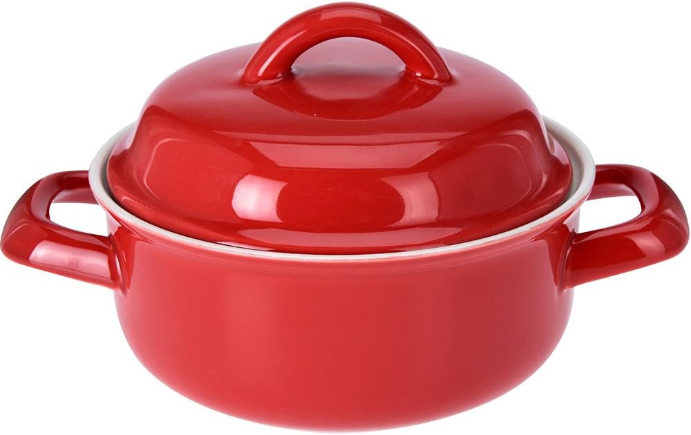 Amazon.com: Excellenthouseware Ceramic Pot with Lid, Fire 200ml : Home ...