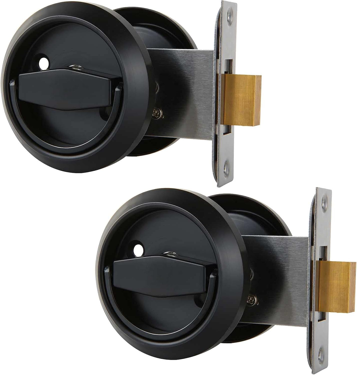 PEI 2PCS Low Profile Door, Flush Mounted Door Handle, 304 Stainless ...