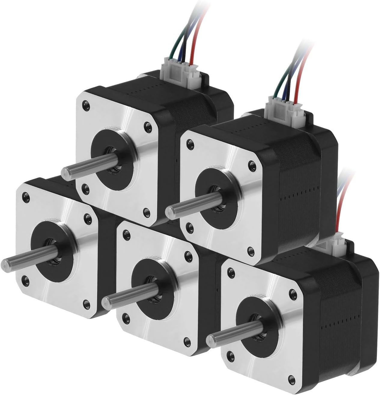 Amazon.com: APAAZO 5pcs/lot (17HS4401S) 17HS4401 V5 V6 4-Lead Nema17 ...