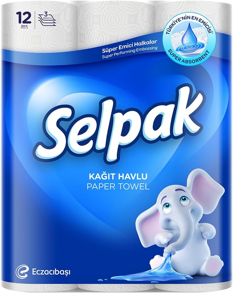 Amazon.com: Selpak Super Absorbent and Extra Strong 3 ply Kitchen Paper ...
