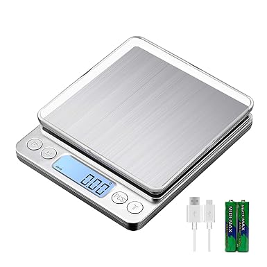 Amazon.com: KUBEI Upgraded Large Range Small Kitchen Scale, USB ...