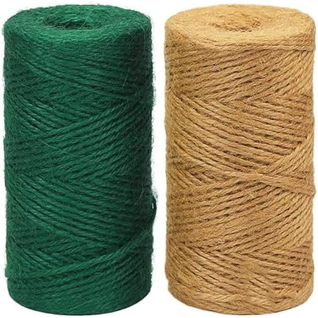 656 Feet Green Garden Twine, Natural Jute Twine Green String Heavy Duty ...