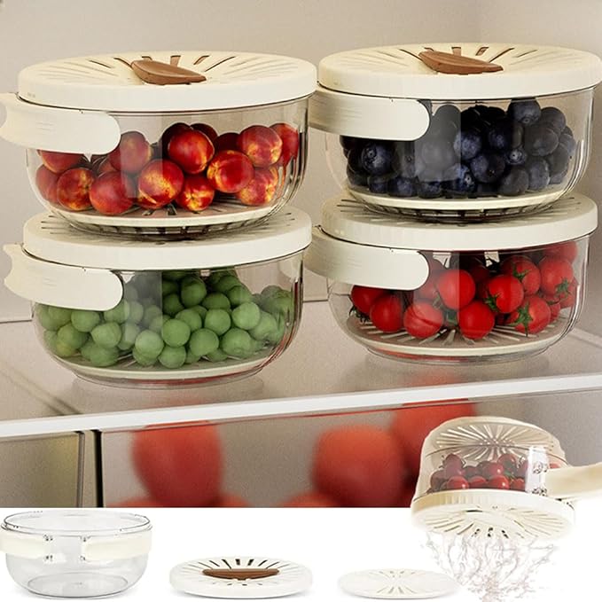 Amazon.com: Multifunctional Fruit And Vegetable Washing Bowl,Fruit ...