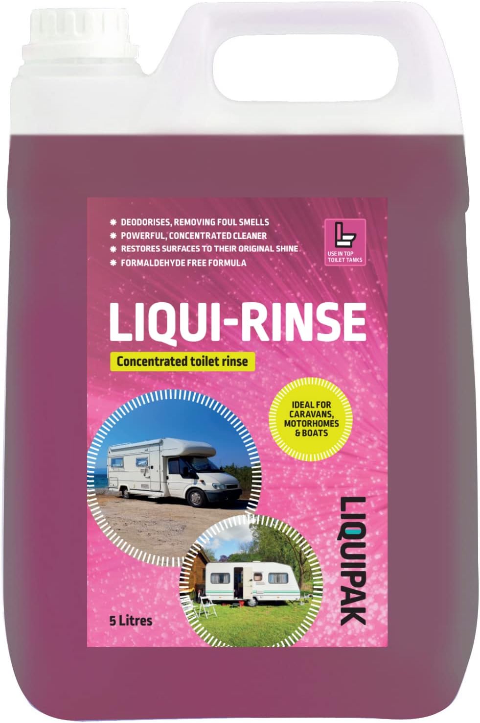 Elsan Pink Toilet Rinse, 2 Litre - PIN02 : Amazon.co.uk: Grocery