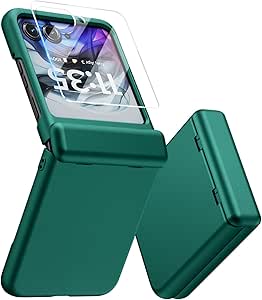 Amazon.com: MAKAVO for Motorola Razr 2024 Case, Built-in Outer Screen Protector & Hinge ...