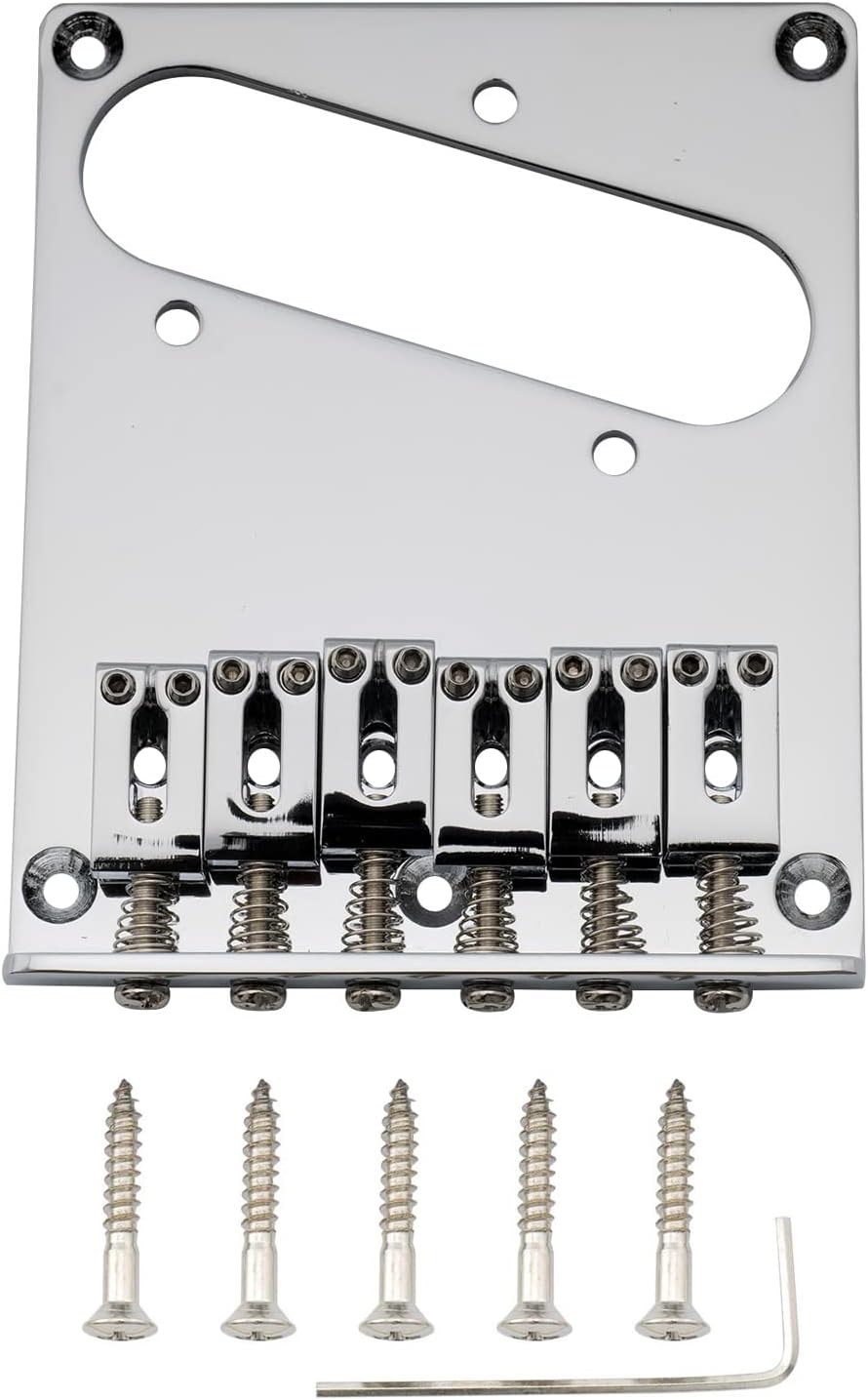Amazon.com: Fender Standard Series Telecaster Bridge Assembly - Chrome ...