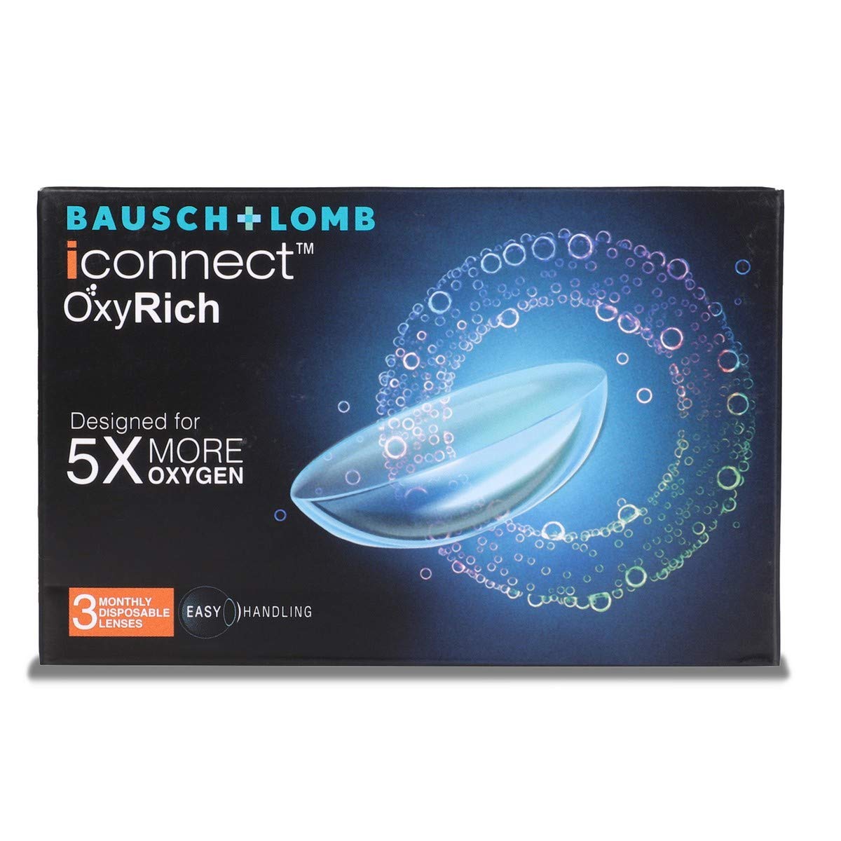 Buy Bausch & Lomb Iconnect OxyRich Monthly Disposable Contact Lens (3 ...