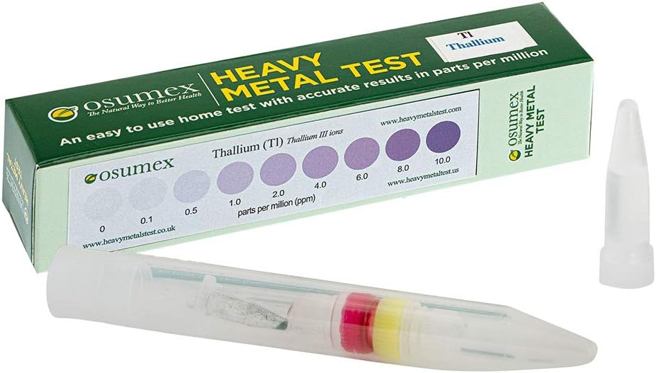 Amazon.com: Osumex Heavy Metal Test Kit Thallium Kit 1 Pack - Home ...