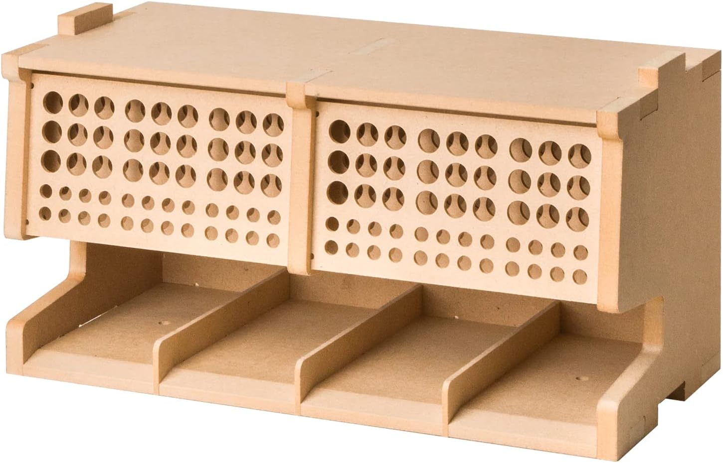 Bucasso Wooden Model Kit Tool Storage Rack with 60 Holes, Brush/Paint ...