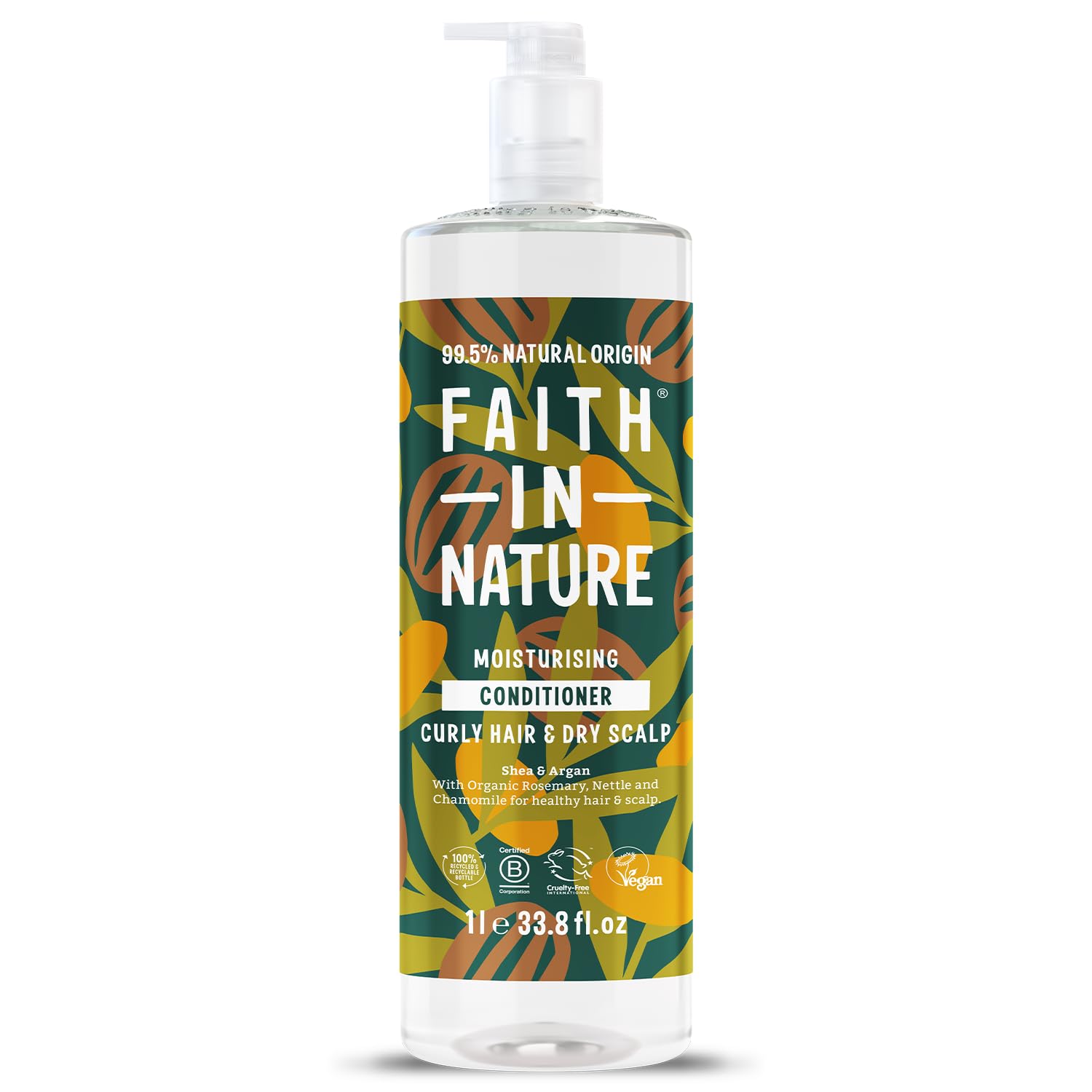 Faith In Nature 1L Natural Shea & Argan Conditioner, Moisturising for ...
