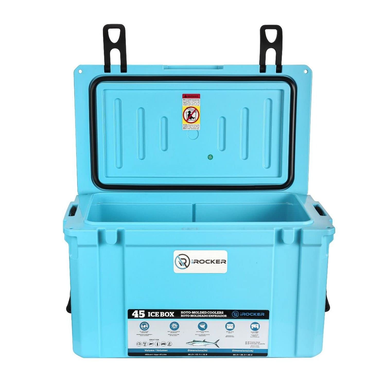 Snapklik.com : iROCKER 45L Roto-Molded Hard Cooler, Heavy Duty Ice Box ...