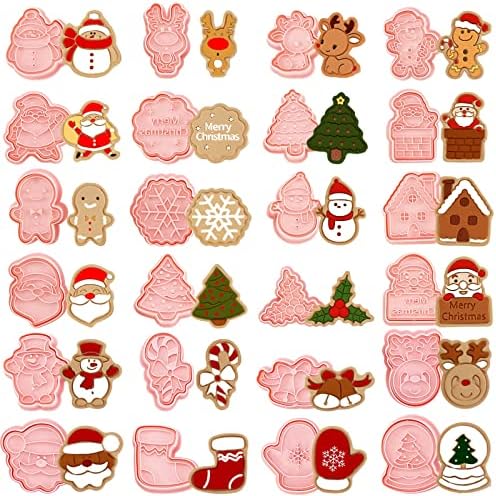 Amazon.com: 9 Patterns of 3D Snowflake Cookie Stamps Set, Food Grade ...