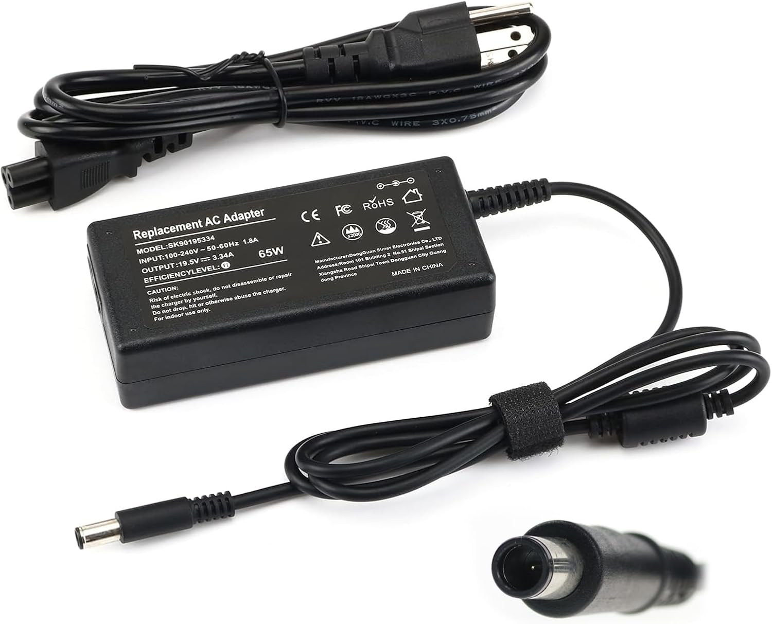 Amazon.com: 65W Laptop Charger 7.4mm for Dell Latitude 3190(2-in-1 ...
