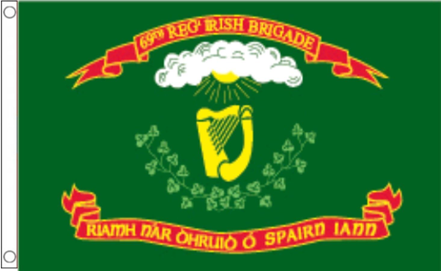 Amazon.com : 3'x5' Super Polyester 69th Regiment Irish Brigade Flag ...