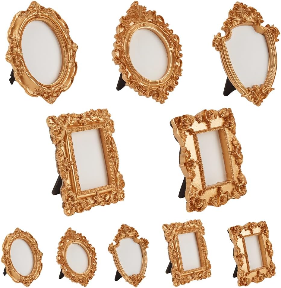 Amazon.com - OLYCRAFT 10Pcs 5 Styles Vintage Resin Picture Frames Resin ...