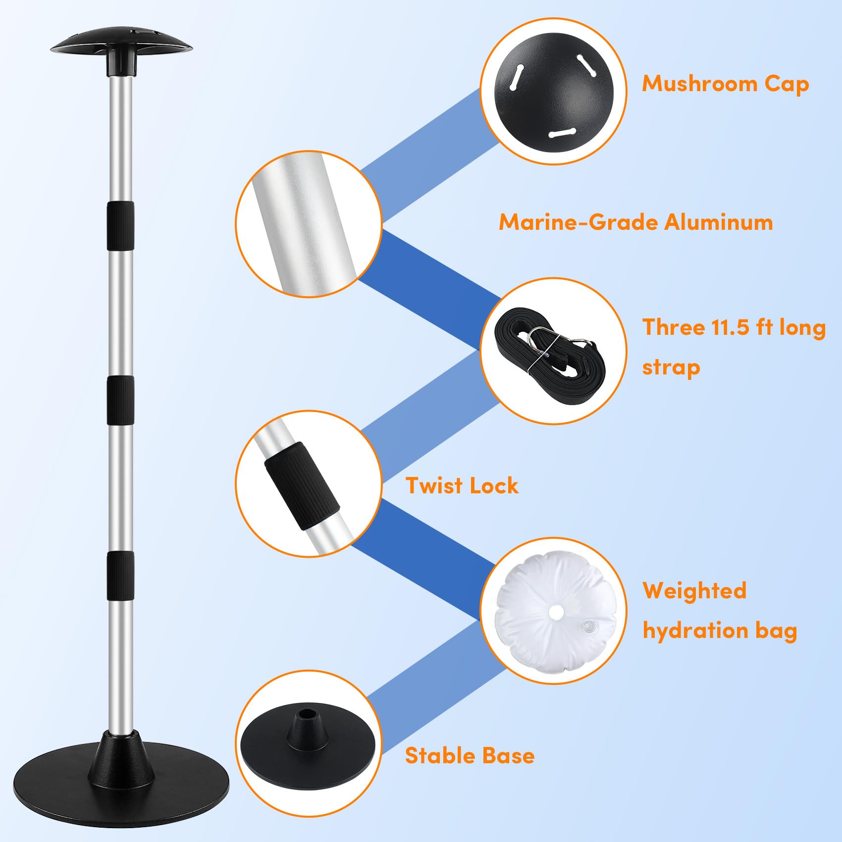 Aluminum Pole Base Covers