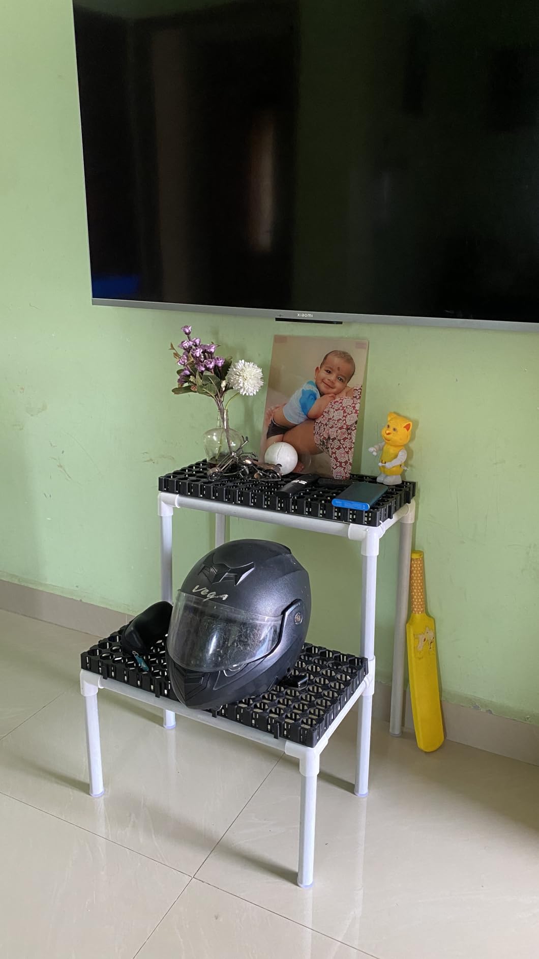 VEYYON Premium UPVC Pipe Plant Stand - 2 Stage, Suitable for HDPE Grow ...