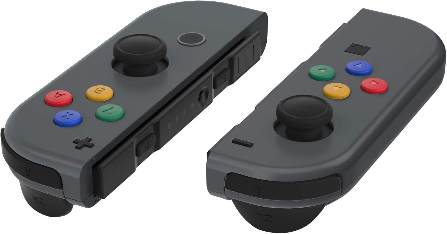 eXtremeRate Replacement DIY Colorful ABXY Buttons Directions Keys ...