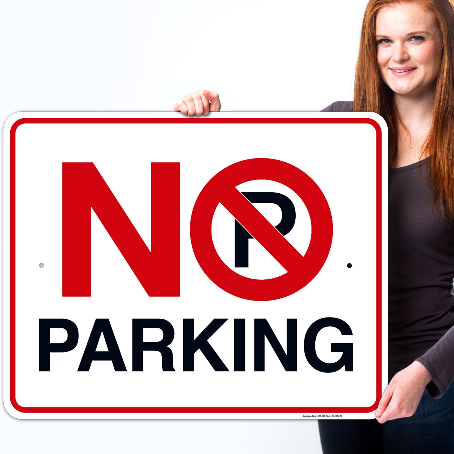 Aluminum Garage Do Not Block Sign Rust Proof Sigo Signs No Parking Do ...