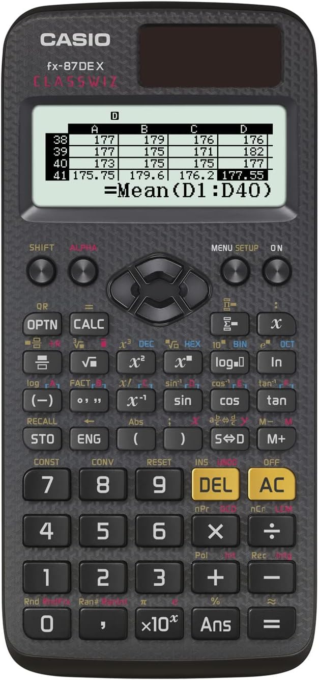 Casio ClassWiz FX-87DE X - School Technical Scientific Calculator (593 ...