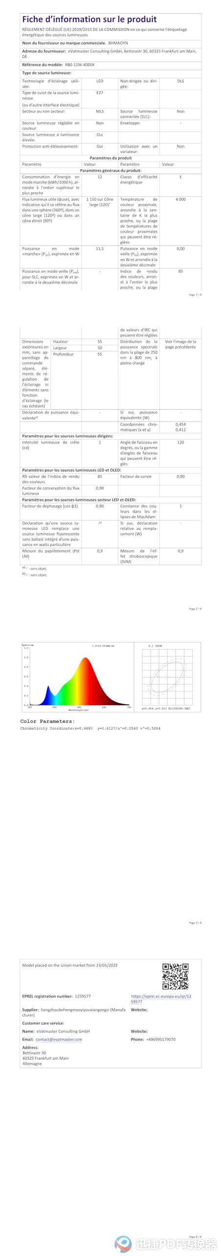 Philips CorePro Ampoule LED non dimmable blanc chaud Spot halogène de ...