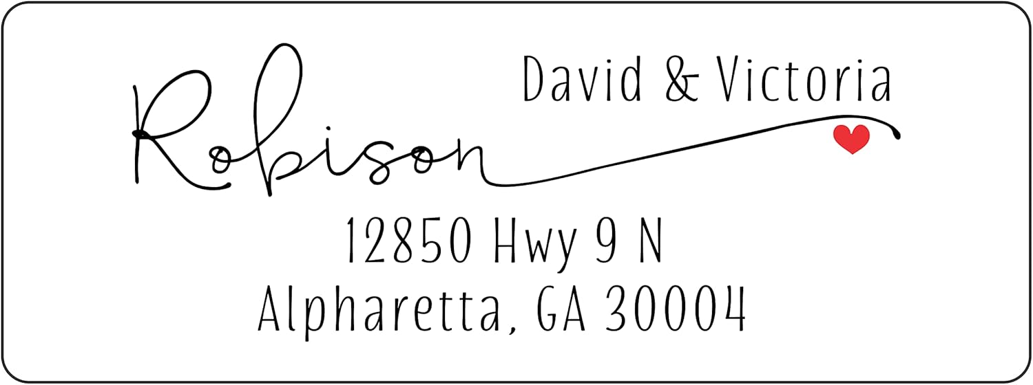 Amazon.com : Clear Address Labels - Personalized Stickers, Frosted ...