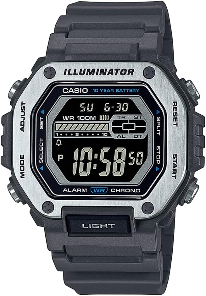 Buy Casio Youth Digital Digital Grey Dial Men MWD-110H-8BVDF (D302) at ...