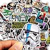 Amazon.com: Famous Science Fiction Star Wars Stickers 50 Packs ...