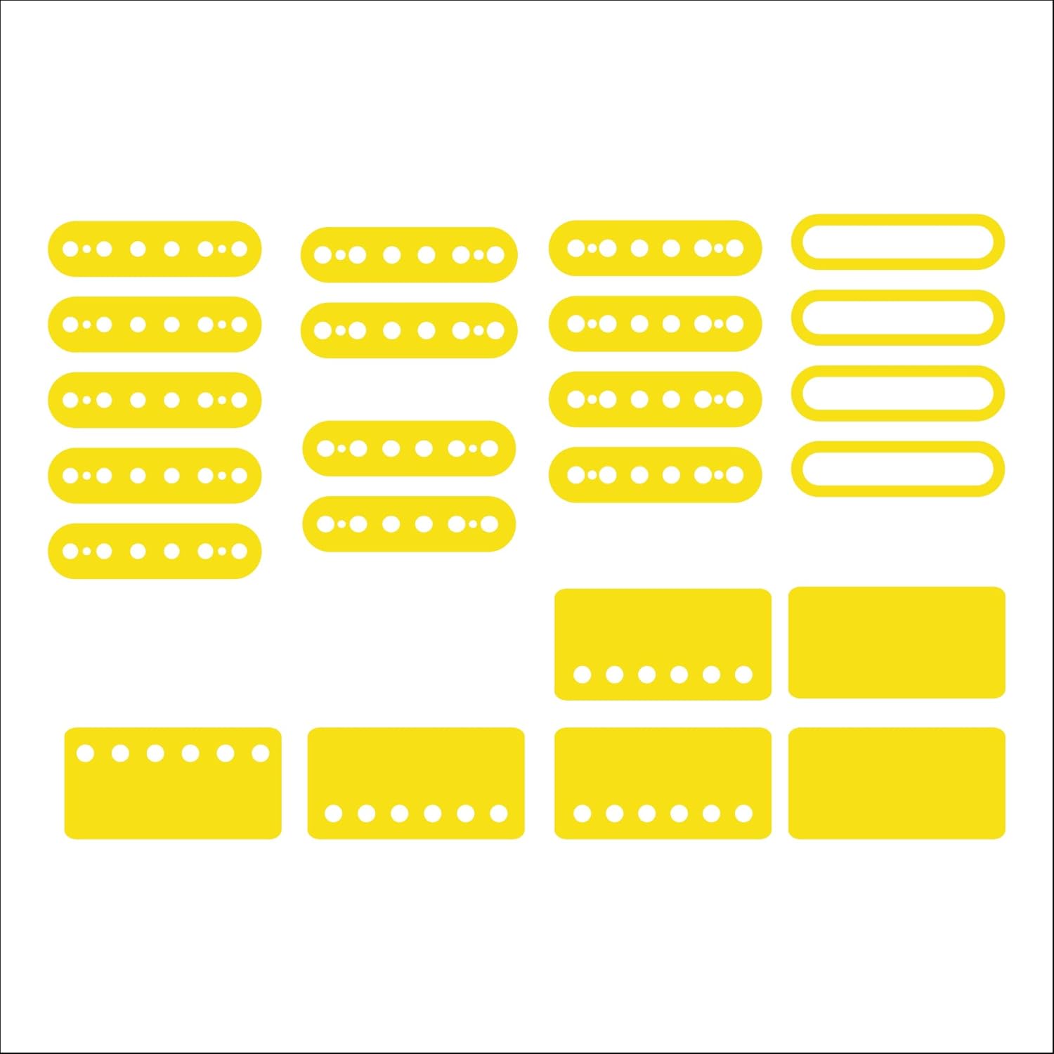 Amazon.com - Guitar Pickup Inlay Decal Stickers. 7 Different Pick up ...