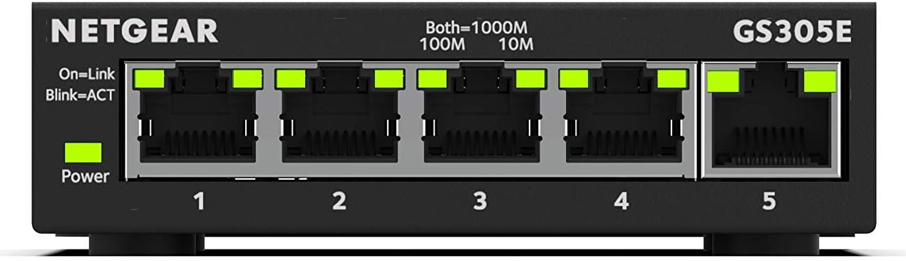 Amazon.com: NETGEAR 5 Port Gigabit Ethernet Managed Network Switch ...